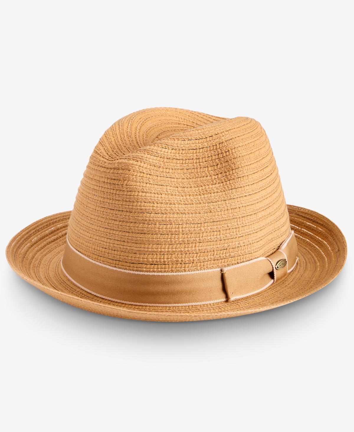 Click here for Dorfman Pacific Mens Braided Fedora Hat - Khaki prices