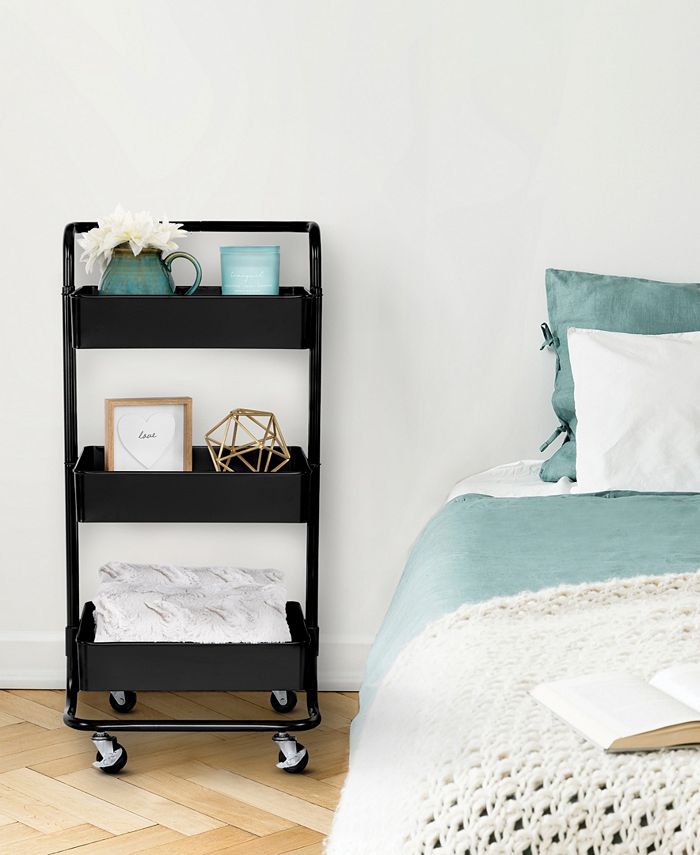 Seville Classics 3-Tier Steel Cart with Handle - Macy's