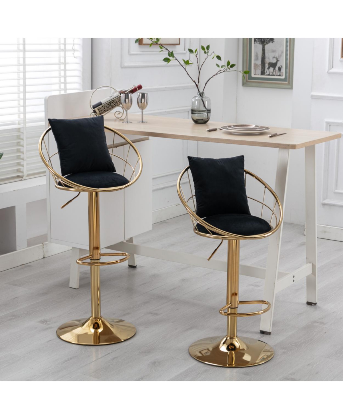 Click here for Streamdale Furniture Velvet Bar Chair  Pure Plated... prices