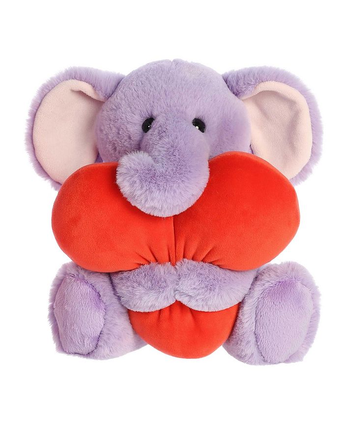 Aurora Medium Heart Huggers Adora Elephant Valentine Heartwarming Plush ...