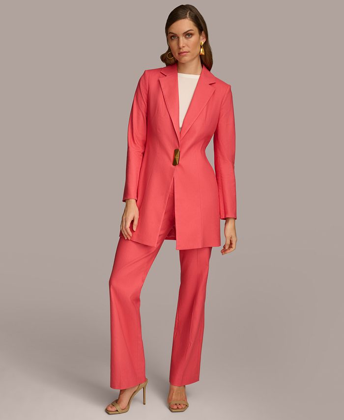 Donna Karan New York Donna Karan Women's Linen-Blend Hardware Trim ...