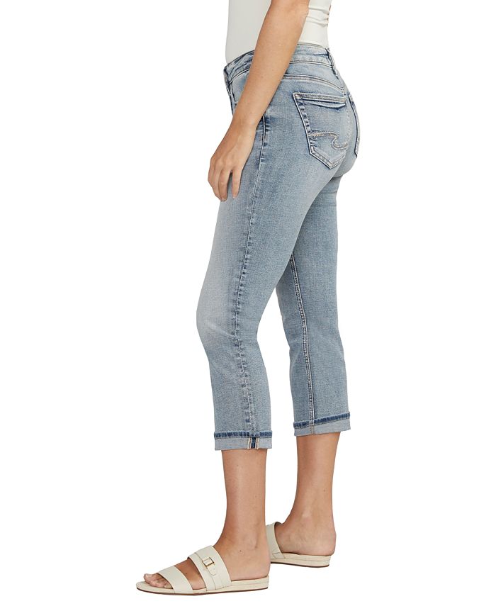 Silver Jeans Co. Women's Suki Mid Rise Curvy Fit Capri - Macy's