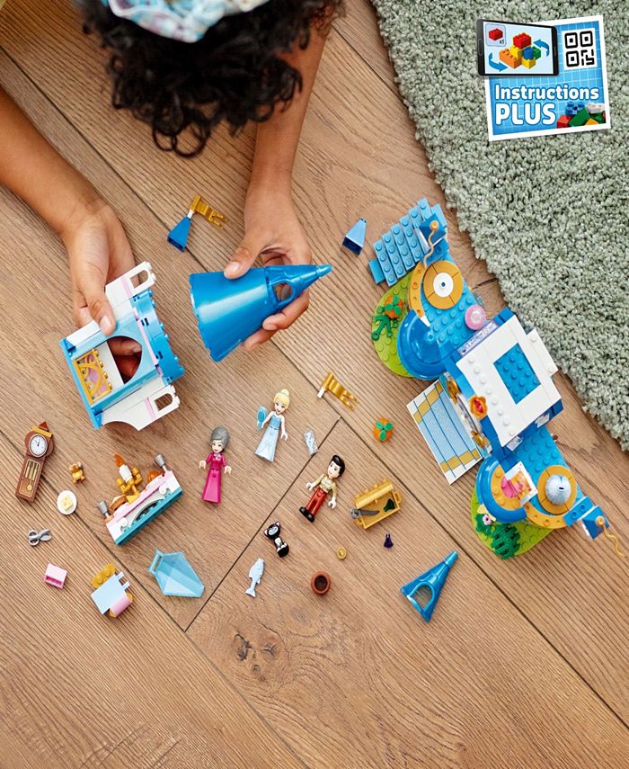 LEGO® Disney 43206 Cinderella and Prince Charming Castle Toy Minifigure ...