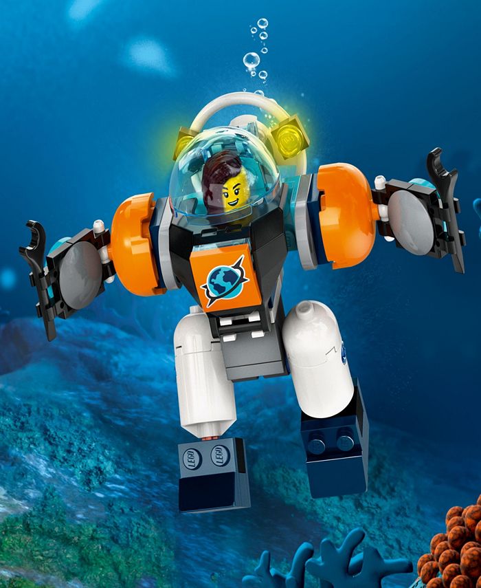 LEGO® City 60379 Deep-Sea Explorer Toy Submarine Building Set - Macy's