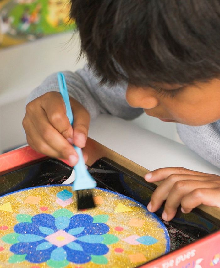 Kulture Khazana Make Your Own Rangoli Sand Art Kit, 4 Cardboard ...