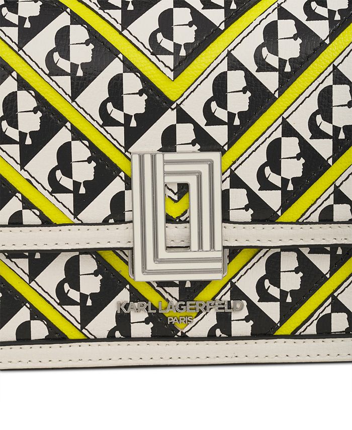 KARL LAGERFELD PARIS Simone Small Leather Profile Crossbody - Macy's