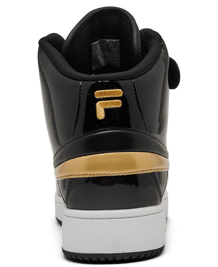 Fila Men's A-High Patent Leather High Top Casual Sneakers from Finish ...