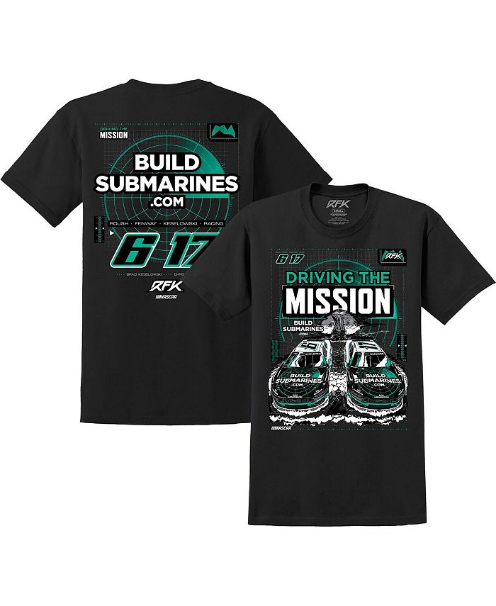E2 Apparel Men's Black Roush Fenway Racing BuildSubmarines.com Driving ...