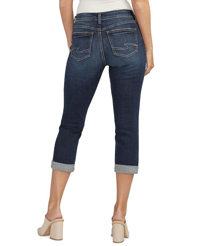 Silver Jeans Co. Women's Suki Luxe Stretch Mid Rise Curvy Fit Denim ...