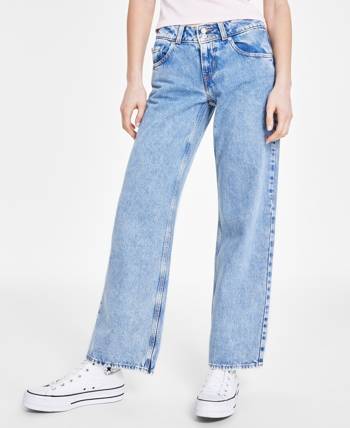 Click here for Levis Womens Super-Low Double-Button Relaxed-Fit D... prices