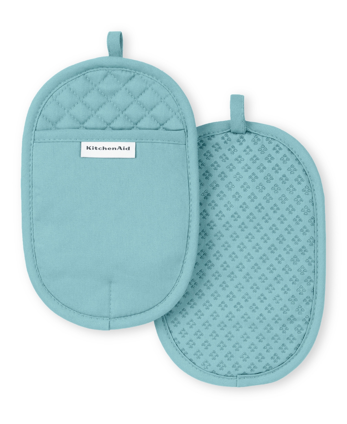 KitchenAid Asteroid Pot Holder Set  2 Piece - Mineral Water Aqua
