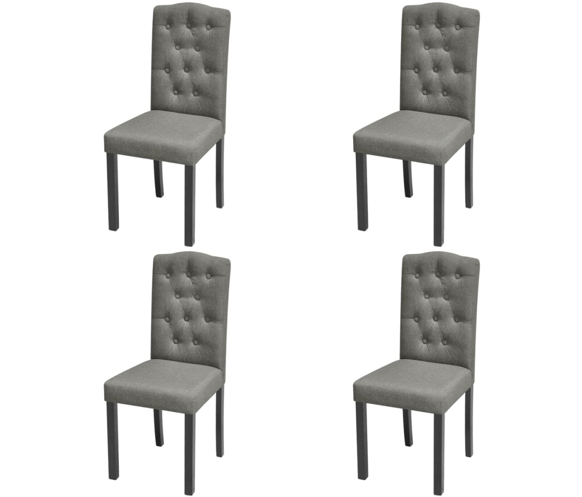 Click here for Dining Chairs 4 pcs Gray Fabric - Gray prices