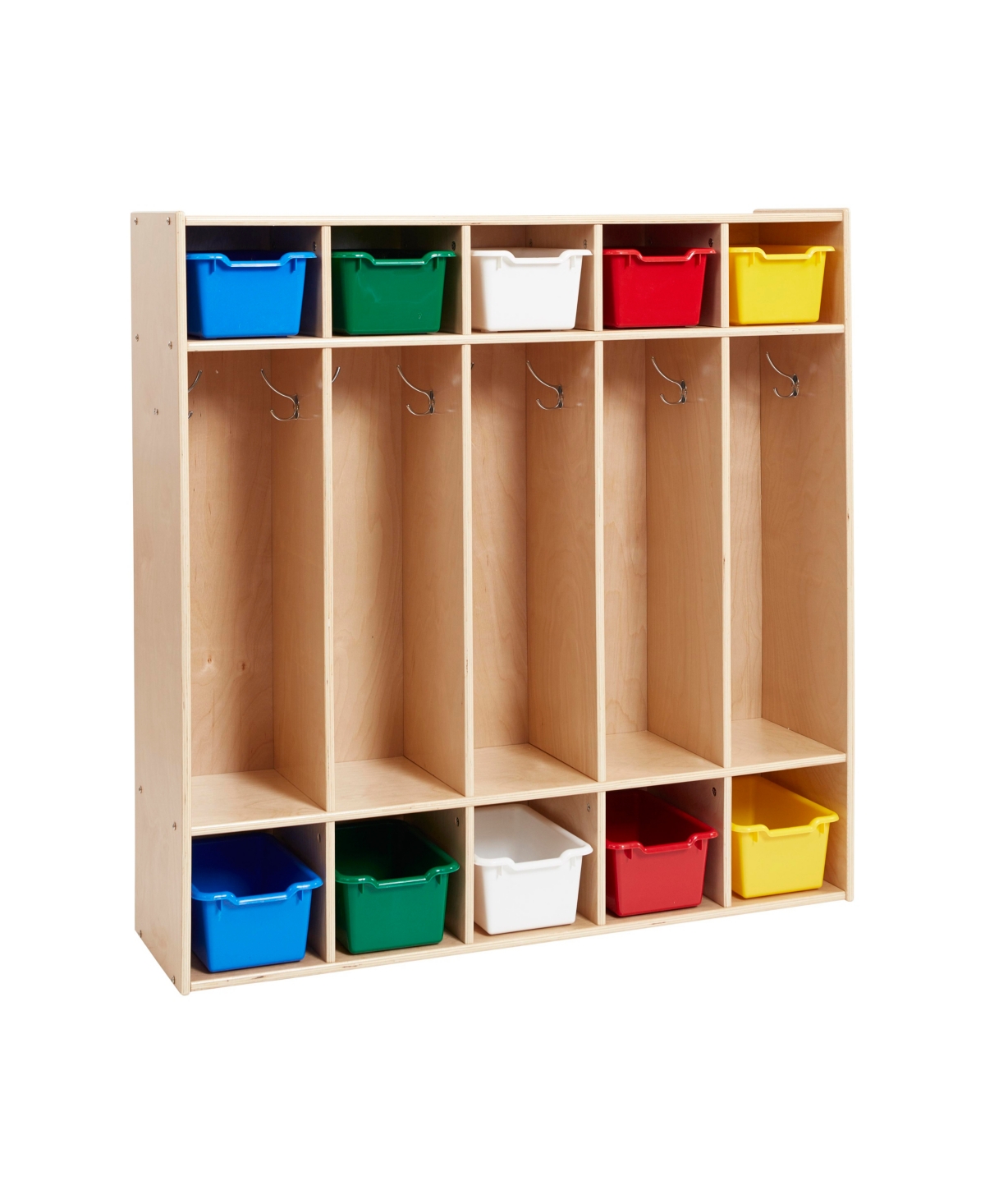Click here for ECR4Kids Streamline 5-Section Coat Locker with Sco... prices