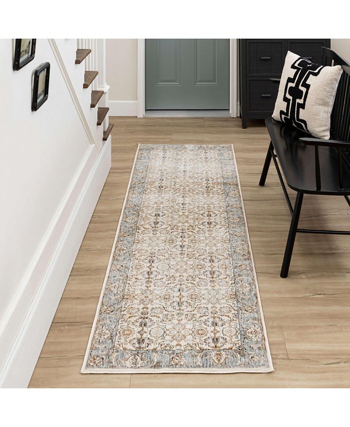 Karastan Divina Celestial 2'6" x 7'10" Runner Area Rug - Macy's