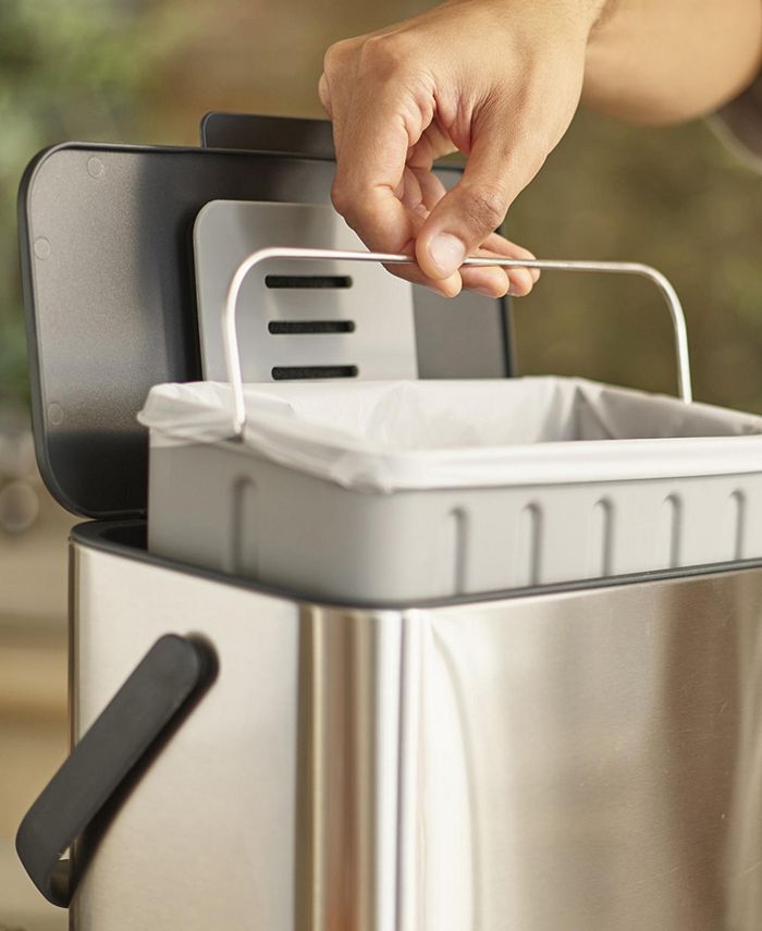Joseph Joseph Collect 4-Liter Stainless Steel Compost Caddy with ...