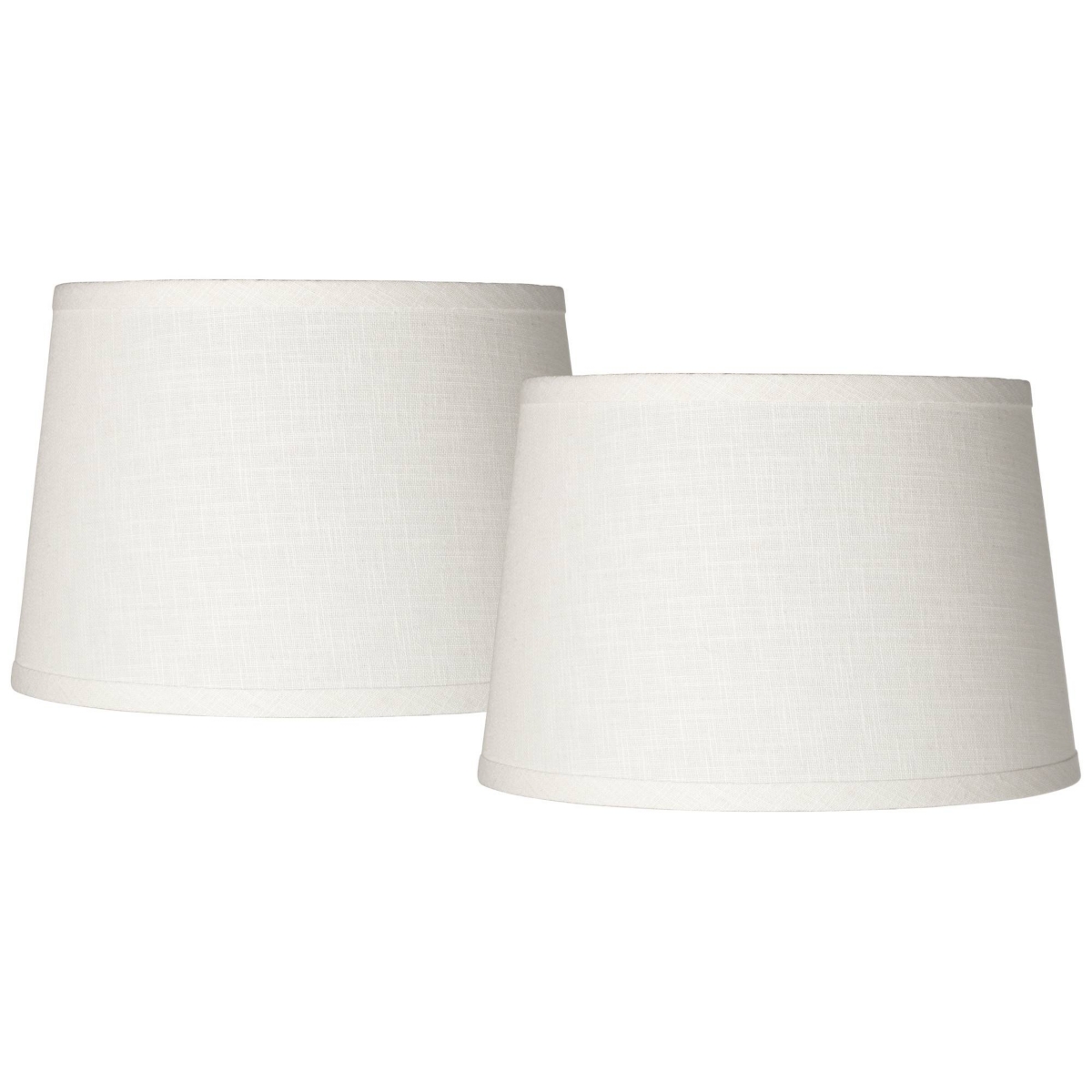 Click here for Springcrest Set of 2 White Small Hardback Drum Lam... prices