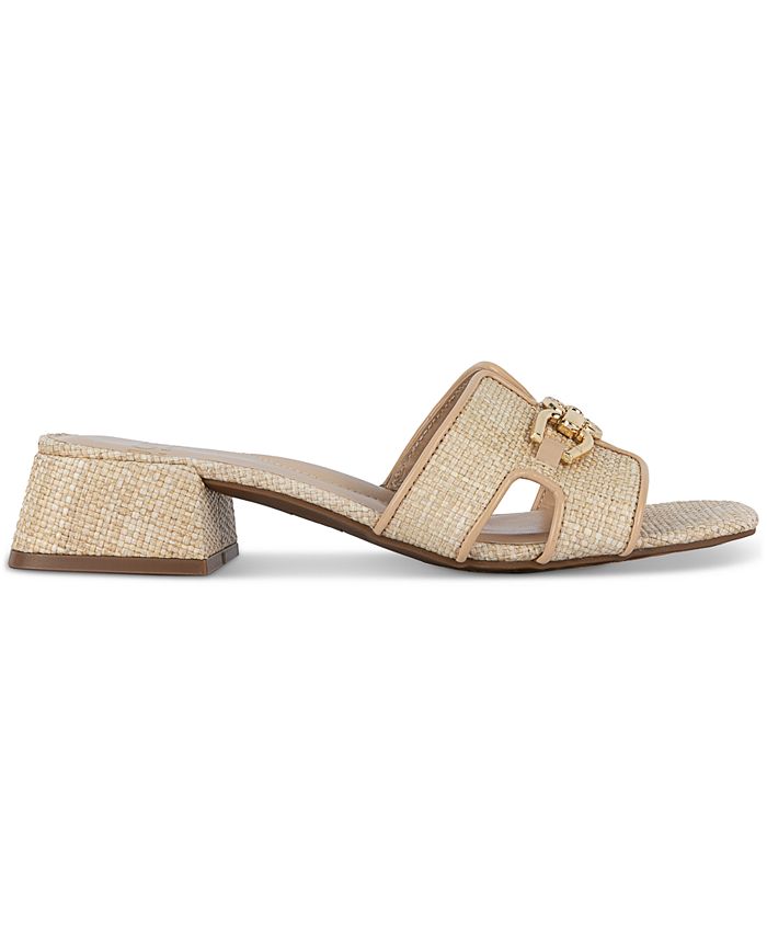 Jones New York Women's Unsa Block Heel Slide Sandals - Macy's