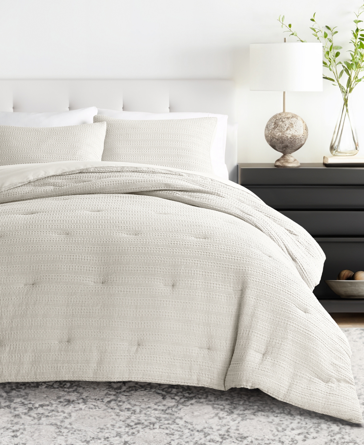 Click here for ienjoy Home Waffle Textured 3-Piece Comforter Set... prices