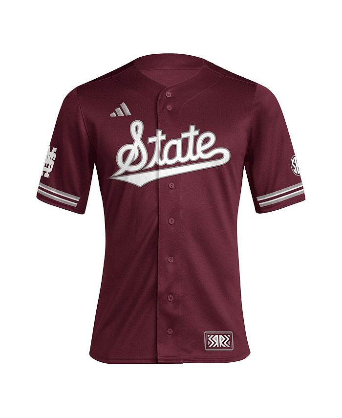 adidas Men's Maroon Mississippi State Bulldogs Reverse Retro Replica ...