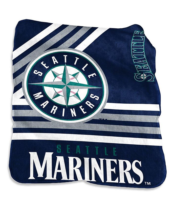 Logo Brands Seattle Mariners 50'' x 60'' Plush Raschel Throw Blanket ...