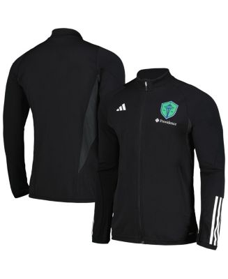 Men's adidas Black Seattle Sounders FC 2024 On-Field AEROREADY Full-Zip ...