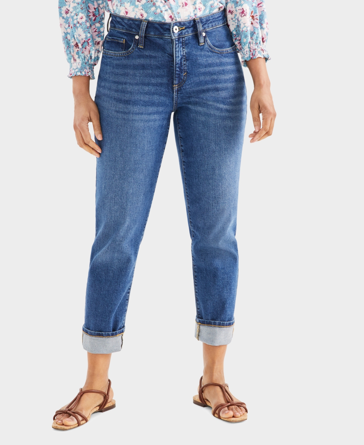 Click here for Style & Co Womens High-Rise Cuffed Capri Jeans  Ex... prices