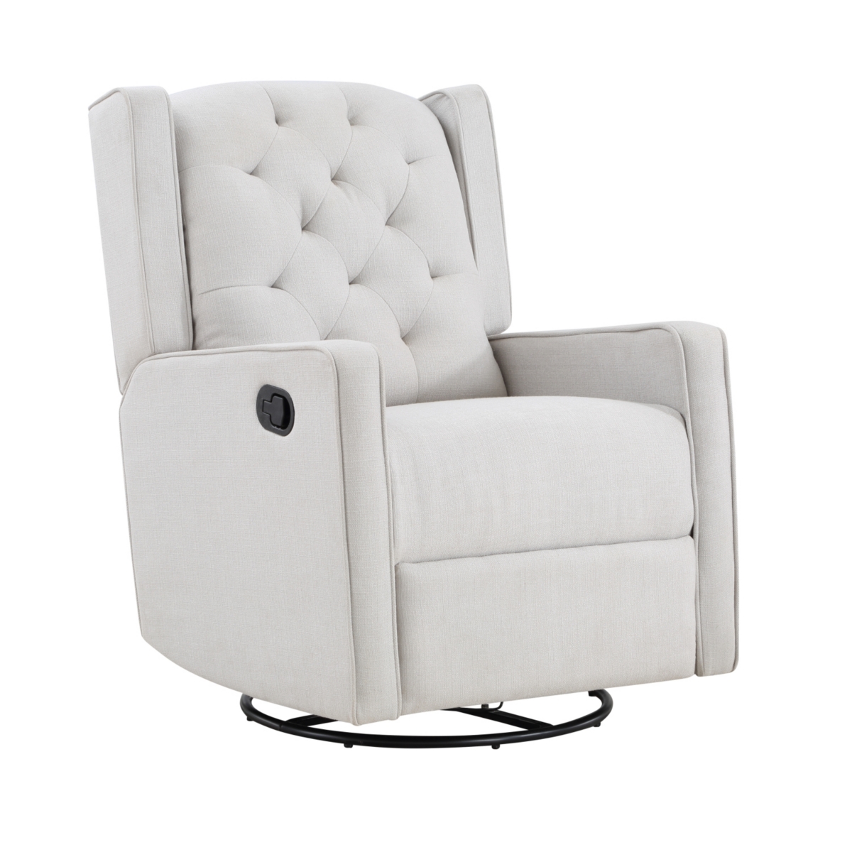 Click here for Milah Tufted Swivel Glider Recliner In Light Fabri... prices