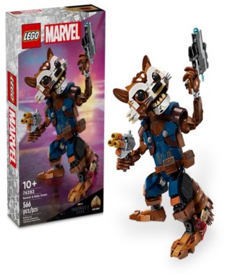 LEGO® Marvel Rocket & Baby Groot Minifigure Building Toy 76282, 566 ...
