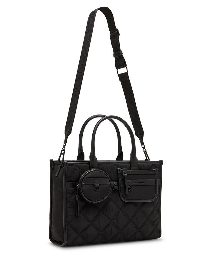 Steve Madden Tyler Nylon Quilted Book Tote - Macy's