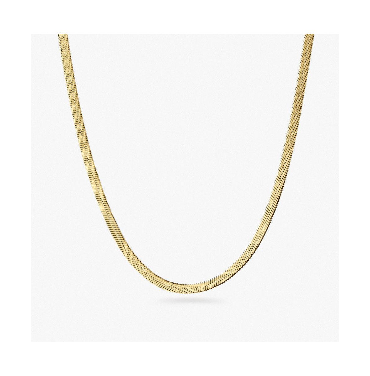 Click here for Ana Luisa Herringbone Chain Necklace - Ina - Gold... prices