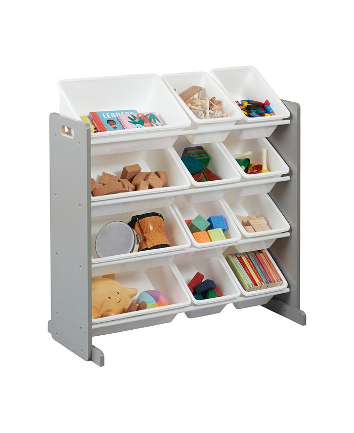 ECR4Kids 4-Tier Organizer with 12 Bins, Toy Storage - Macy's