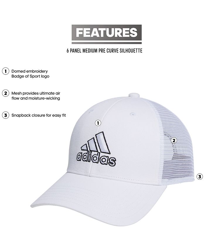 adidas Men's Structured Mesh Snapback Hat - Macy's