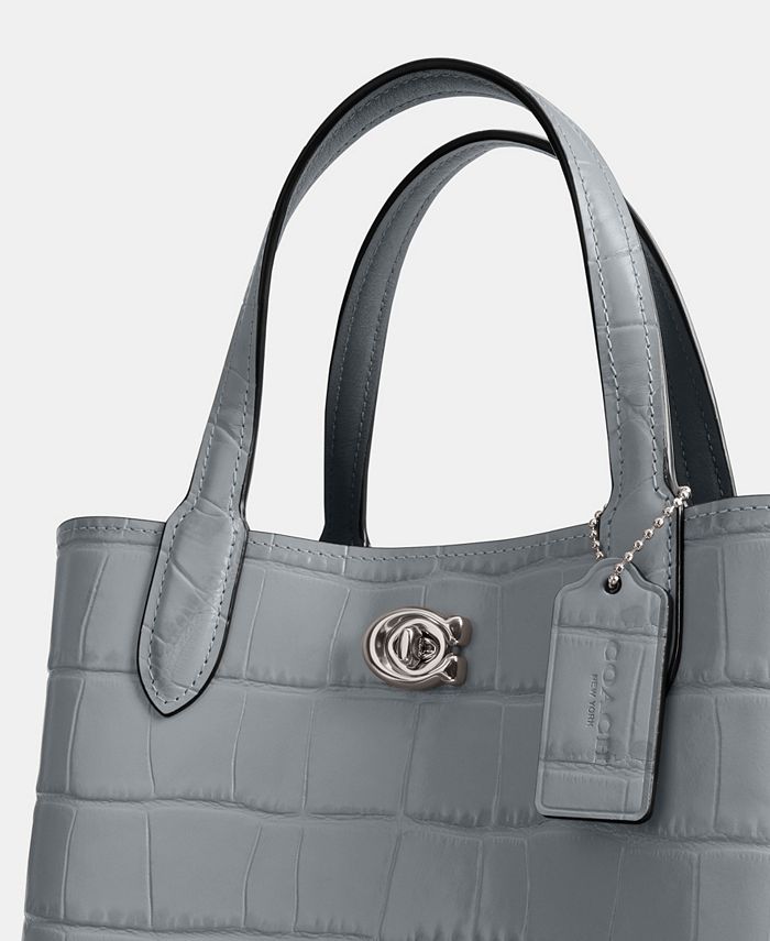 COACH Embossed Croc Willow Tote 24 - Macy's