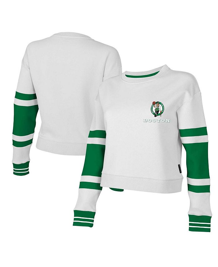 Stadium Essentials Women's White Boston Celtics Scrimmage Cropped ...