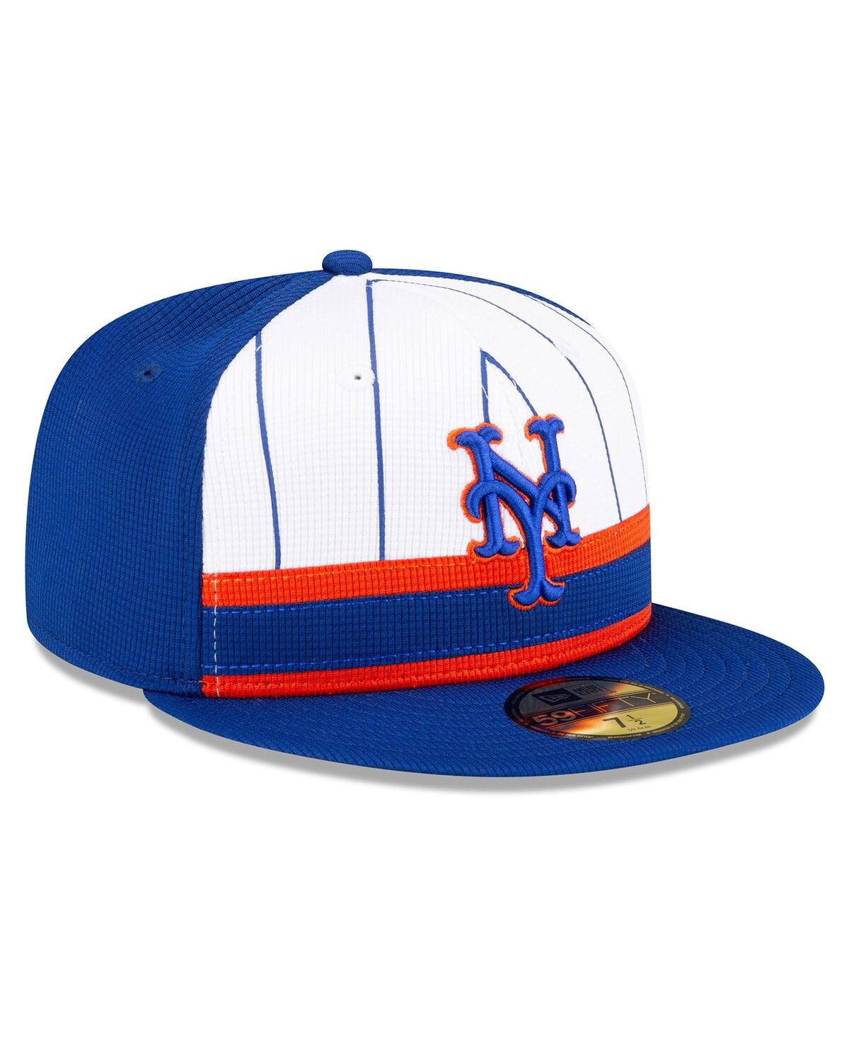 New Era White New York Mets 2024 Batting Practice 59fifty Fitted Hat ...