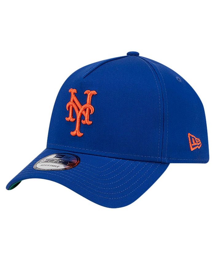 New Era Men's Royal New York Mets Team Color A-Frame 9FORTY Adjustable ...