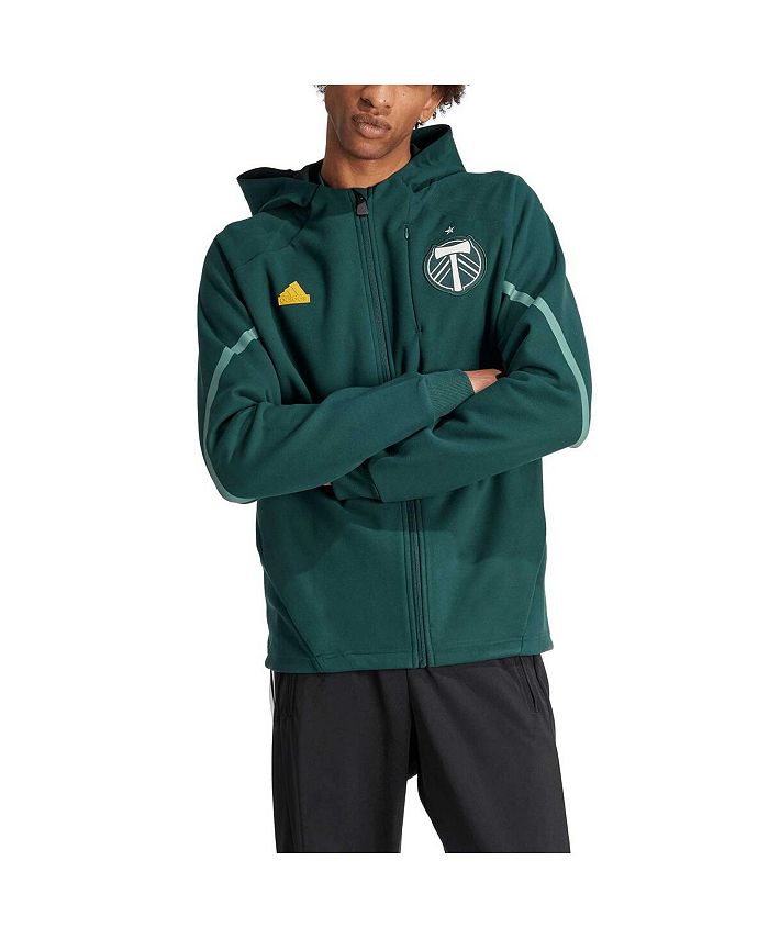 adidas Men's Green Portland Timbers 2024 Anthem Travel Full-Zip Jacket ...