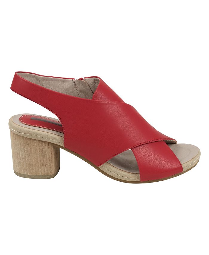 GC Shoes Women's Keefa Cross Strap Slingback Heeled Sandals - Macy's