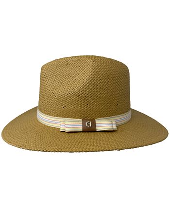 Cole Haan Straw Fedora Hat - Macy's
