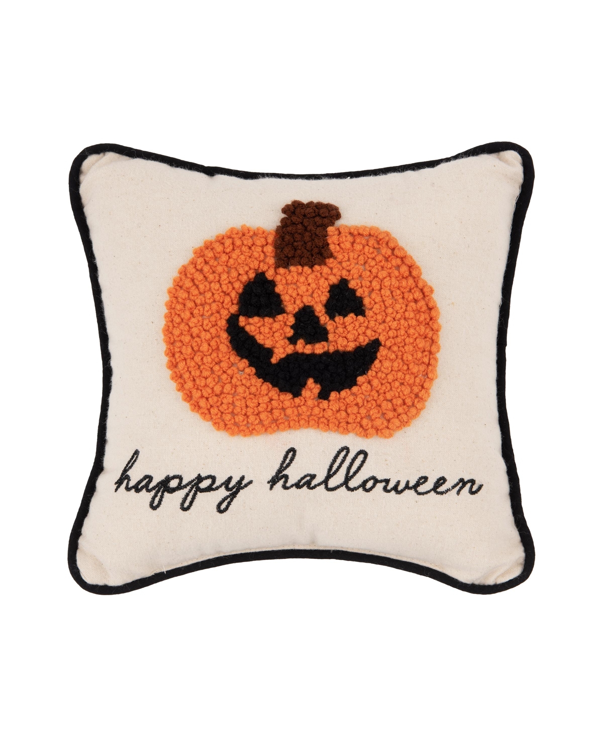 Click here for 8 x 8 Pumpkin Jack-o-Lantern French Knot Halloween... prices