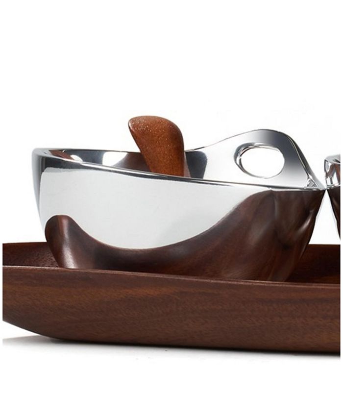Nambé Portables Triple Condiment Set, 7 Pieces - Macy's