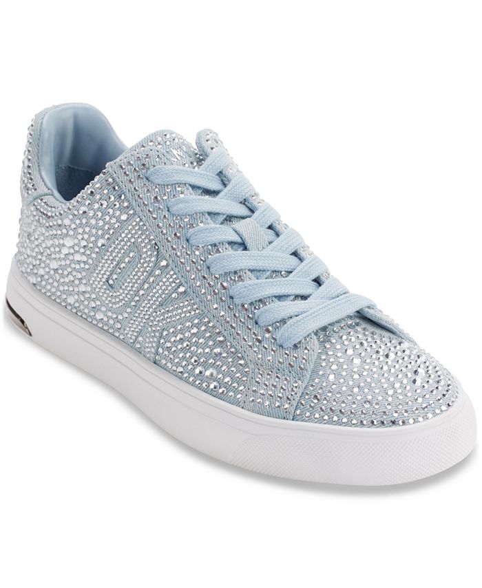 DKNY Abeni Rhinestone Low Top Sneakers - Macy's