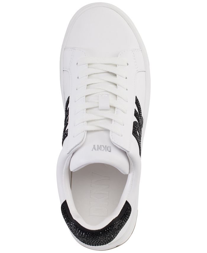 DKNY Abeni Rhinestone Logo Low Top Sneakers - Macy's