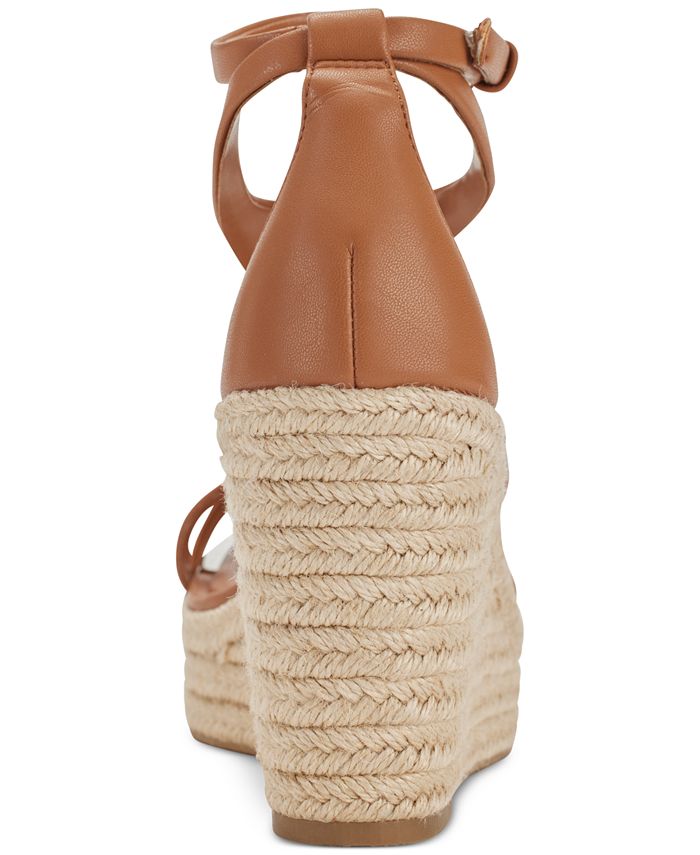 DKNY Women's Maryn Ankle-Strap Espadrille Wedge Sandals - Macy's