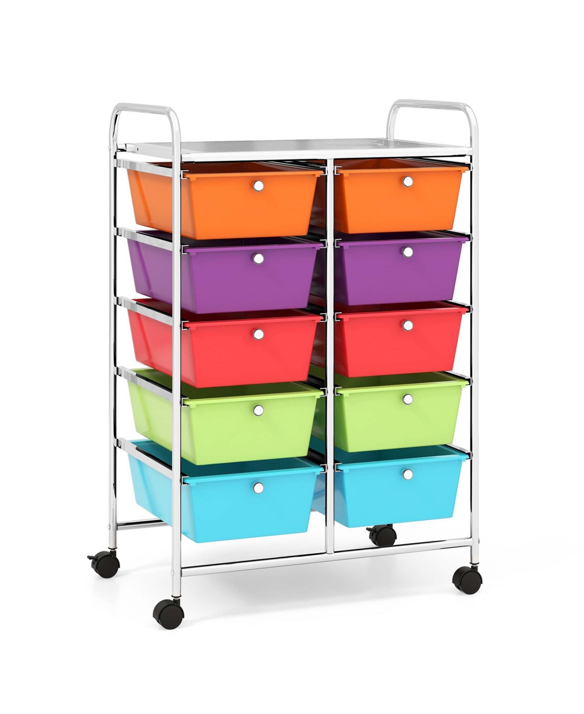 Click here for 10-Drawer Storage Cart Utility Rolling Trolley Kit... prices