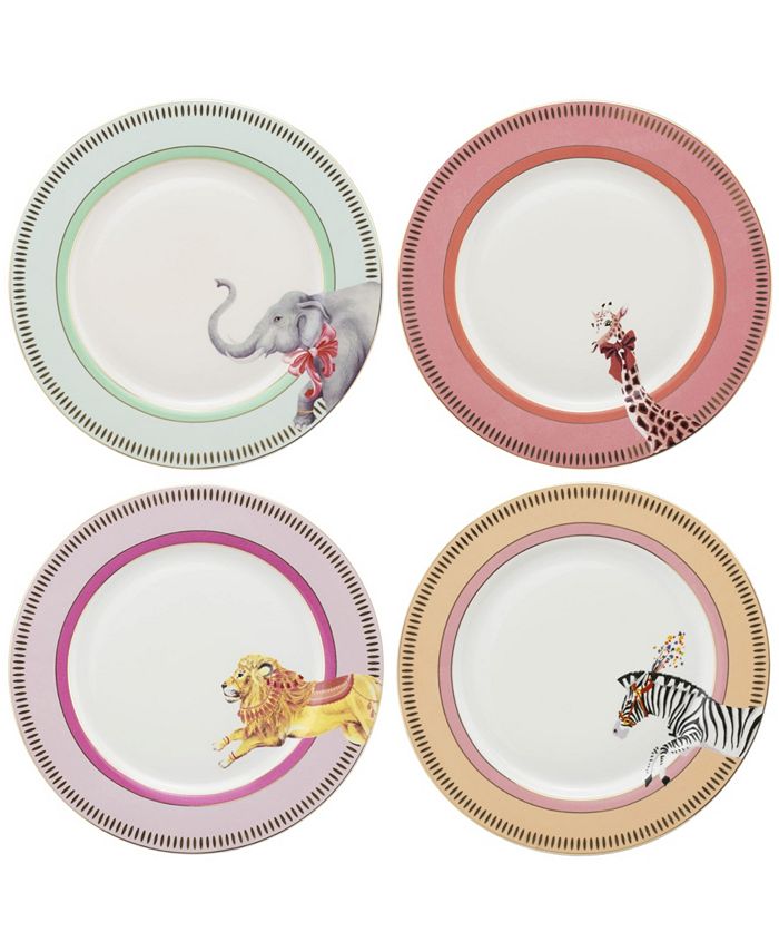 Yvonne Ellen Animal Side Plates, Set of 4 - Macy's