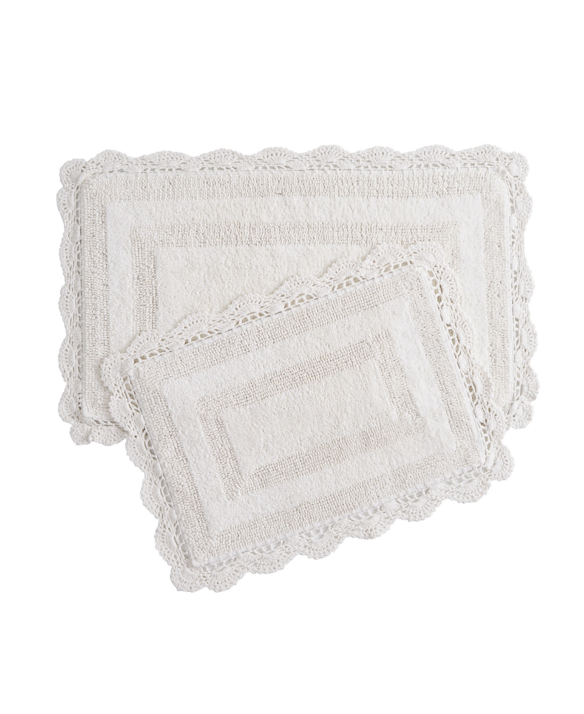 Click here for Laura Ashley Crochet Reversible Cotton 2-Pc. Bath... prices