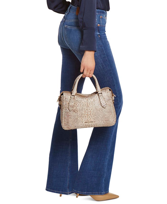 Brahmin Micaela Fairest Grey Tetra Medium Leather Satchel - Macy's