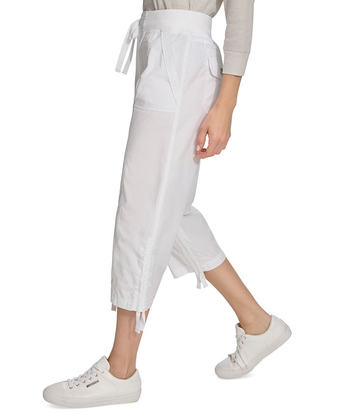 Calvin Klein Women's Convertible Cargo Capri Pants - Macy's