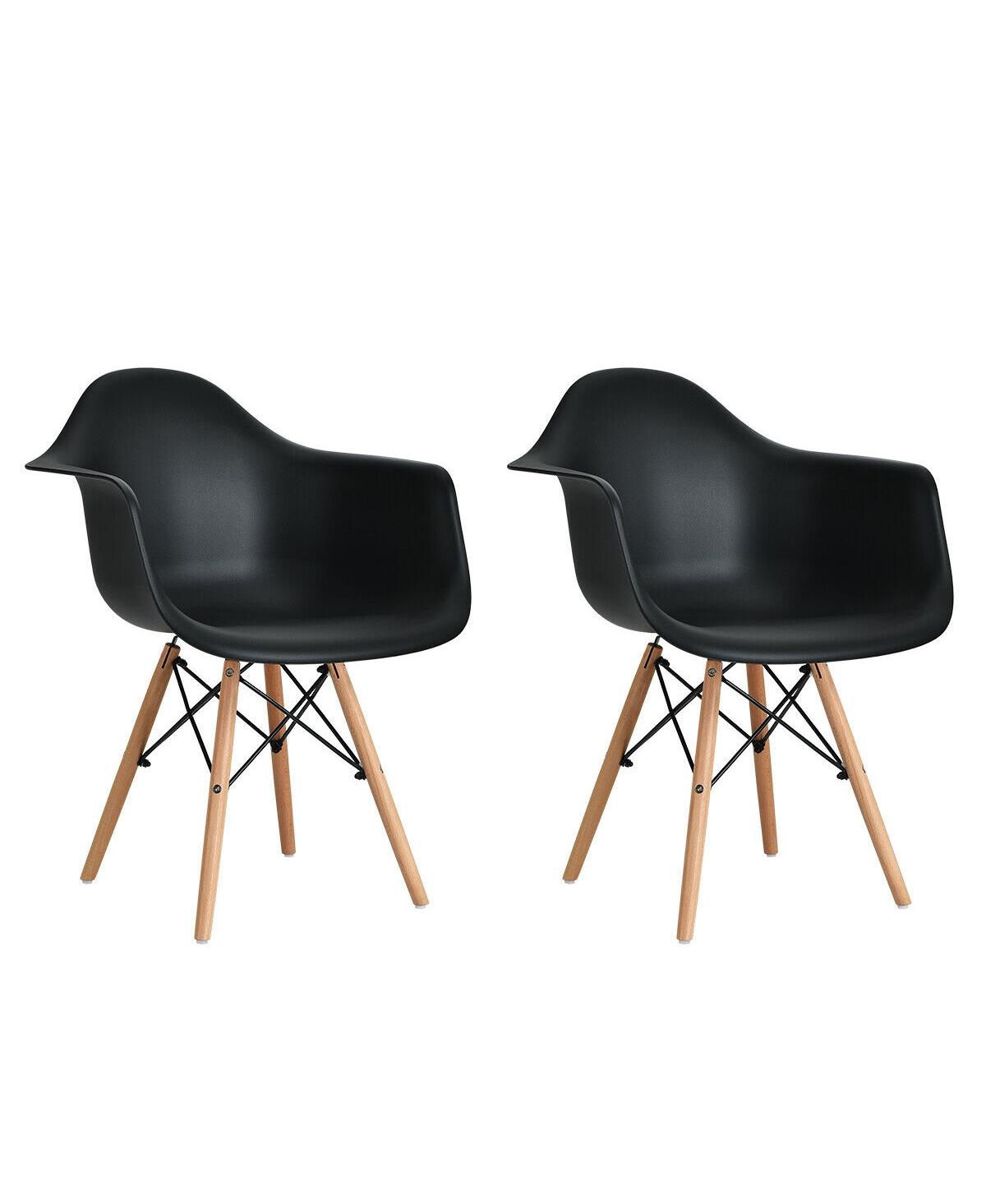 Click here for Set of 2 Mid-Century Modern Molded Dining Arm Side... prices